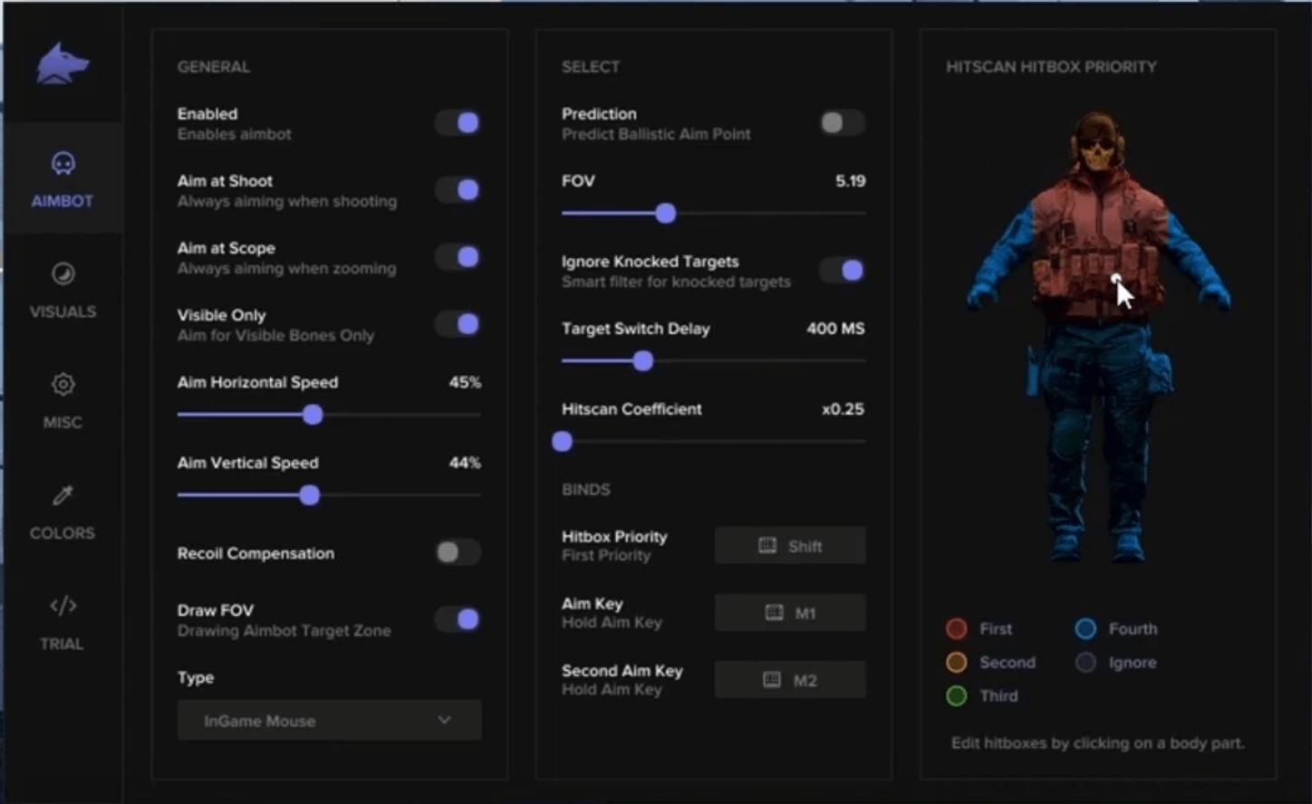 Buy private cheat FECURITY for For COD MW 2 / Warzone 2 on goldencheats ...