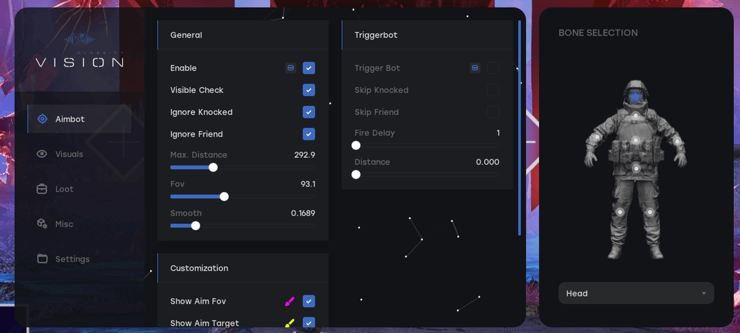 Купить приватный чит Classify Vision для Apex Legends на сайте goldencheats.ru
